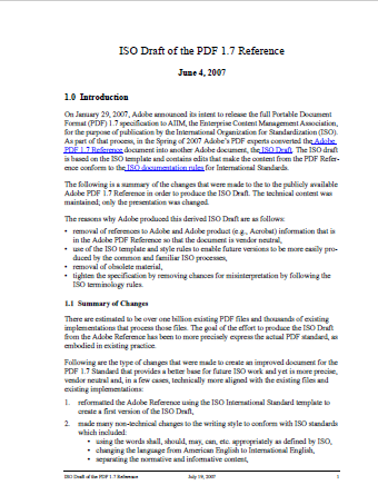 PDF 1.7 – ISO 32000-1 Summary of Changes – PDF Association