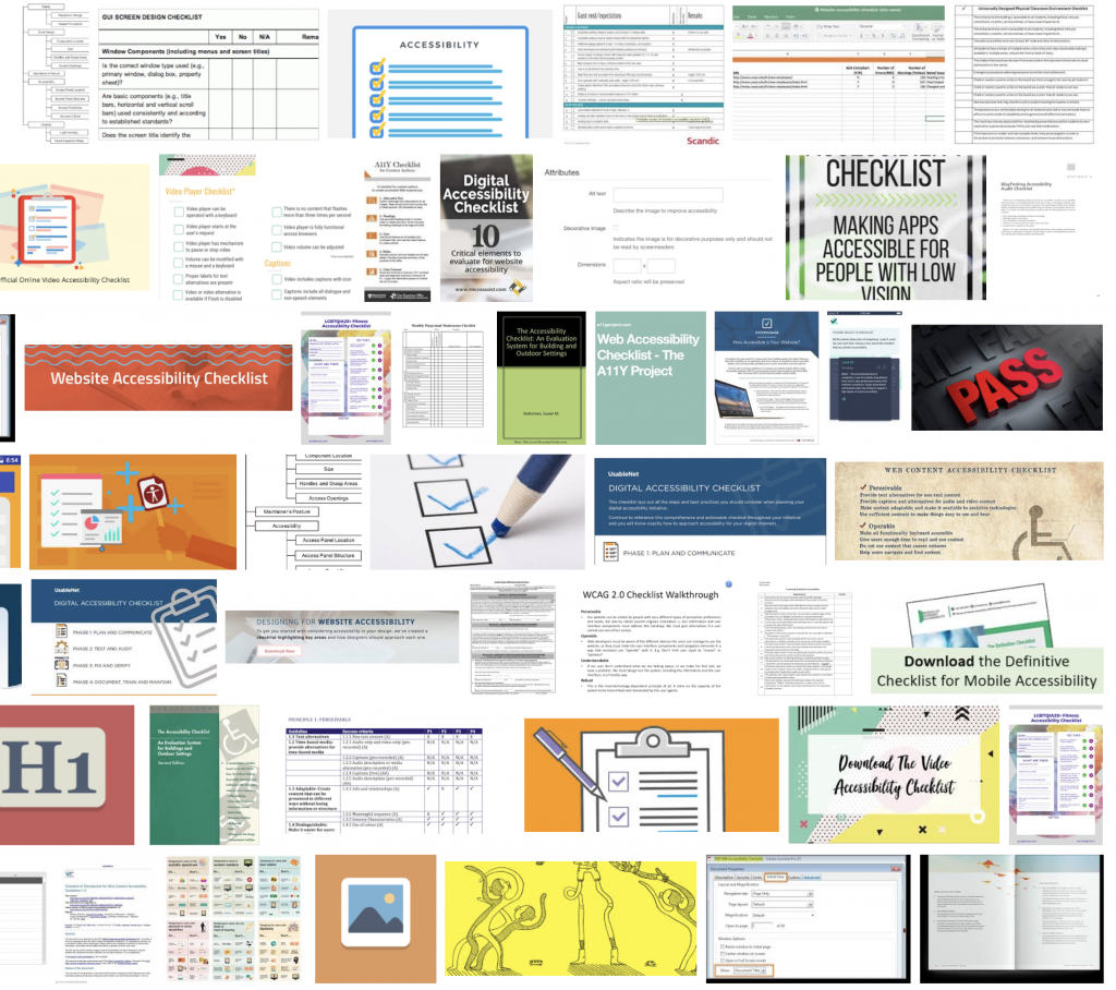 pdf accessibility checklist